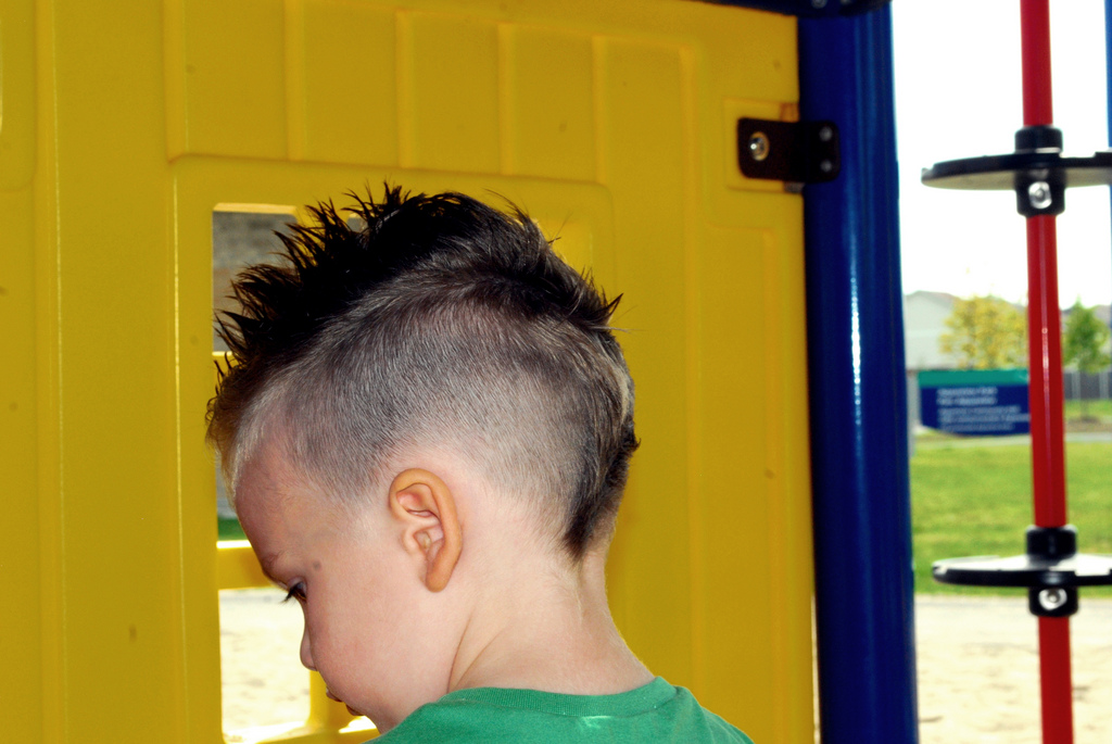 the boo and the boy: Guess who got a real mohawk?!?!?!?