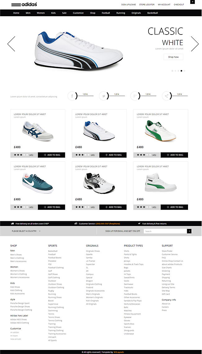 Template Responsive Keren & Gratis Untuk Website Toko Online : Dwonload ...