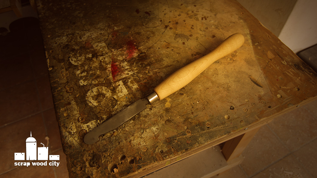 scrap wood city: How to make a DIY wood turning side scraper