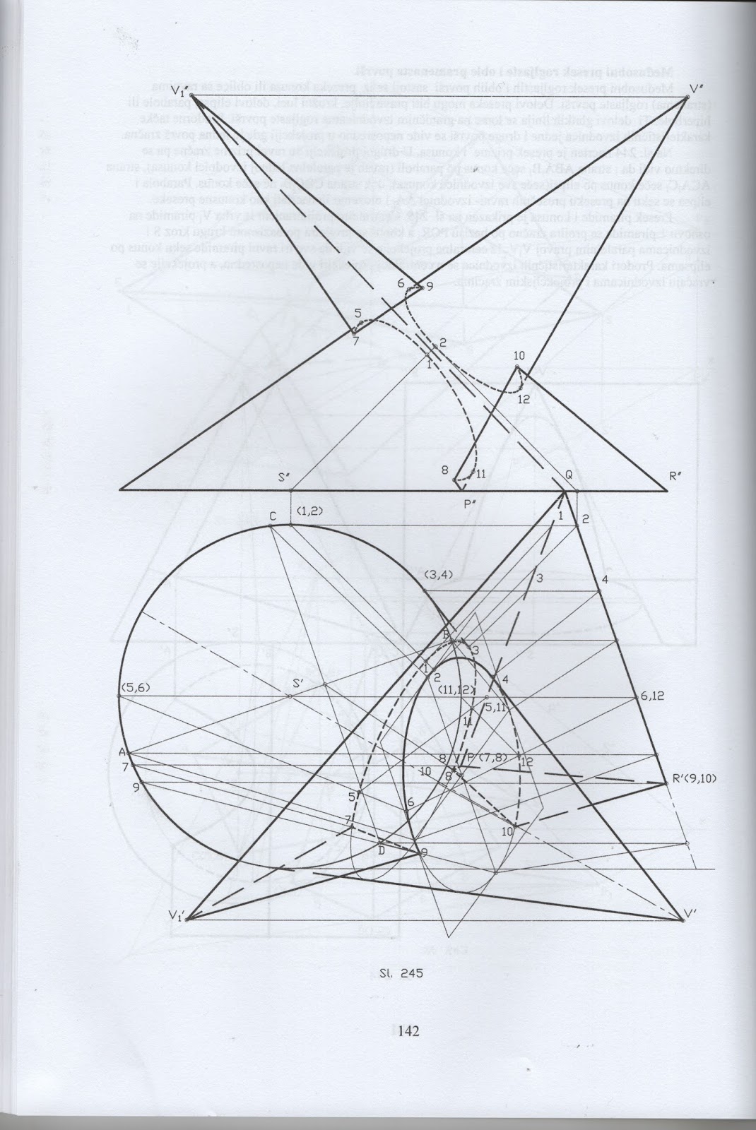 NACRTNA GEOMETRIJA - DESCRIPTIVE GEOMETRY - GEOMETRIA DESCRITTIVA - DARSTELLENDE GEOMETRIE