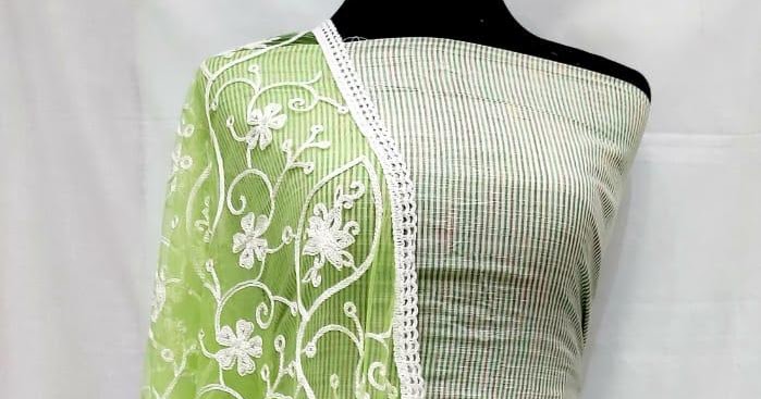 Cotton weaved dress materials