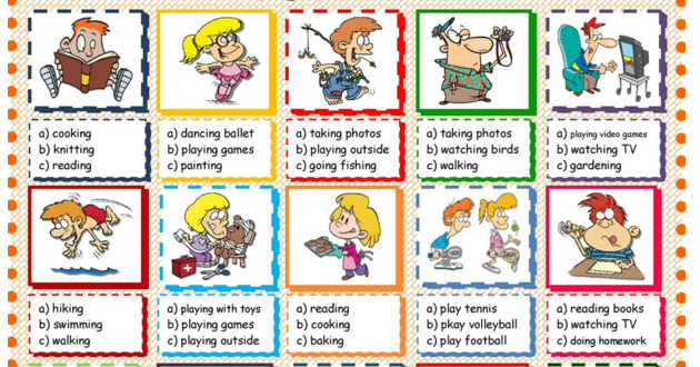 Fuentes' English Corner : Hobbies and Pastimes