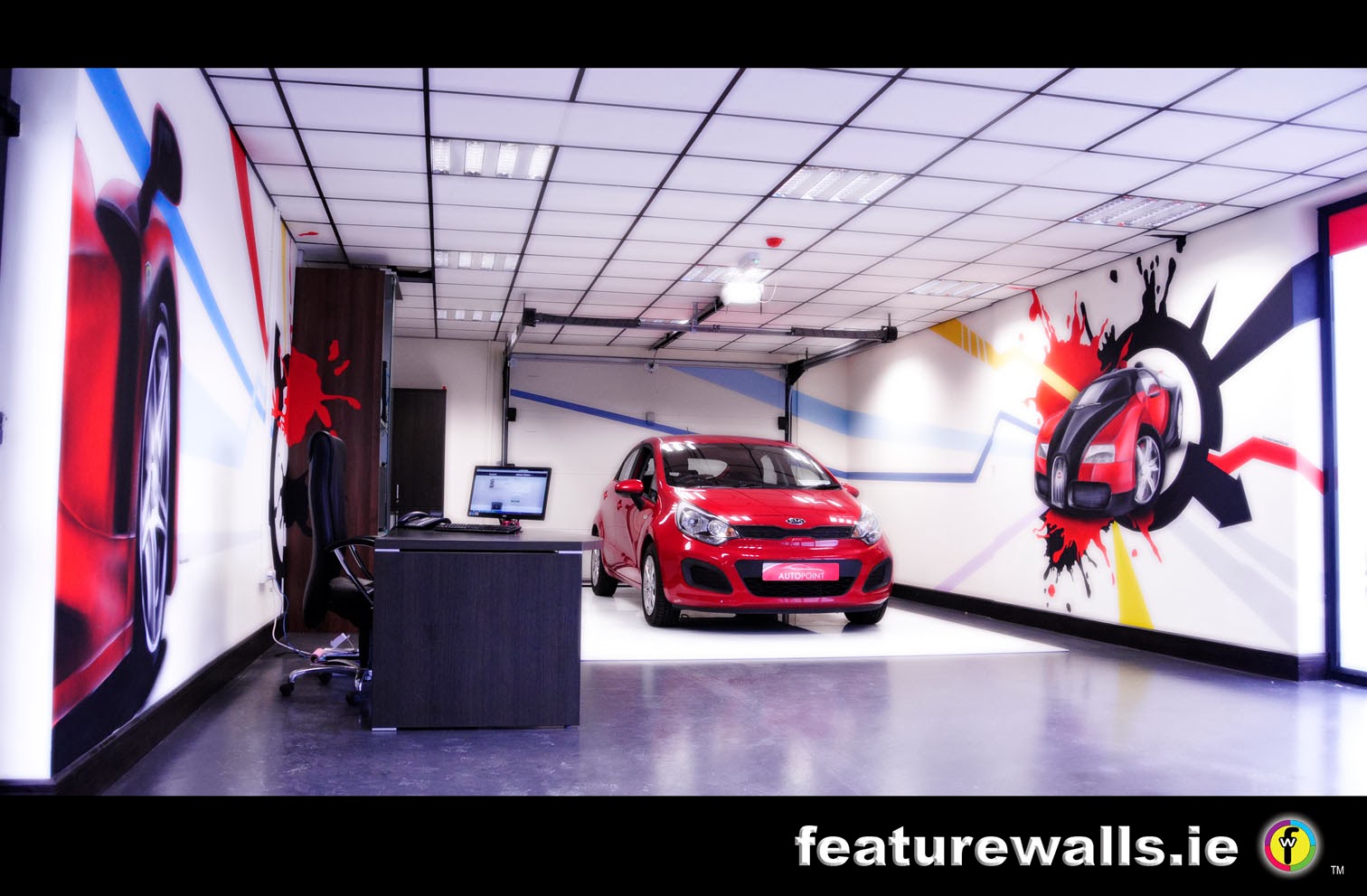 Mural Painting Professionals featurewalls.ie: CAR SHOW ROOM STREET ART ...