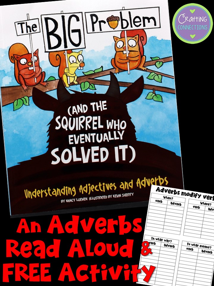 An Adverbs Read Aloud and FREE Activity! | Crafting Connections