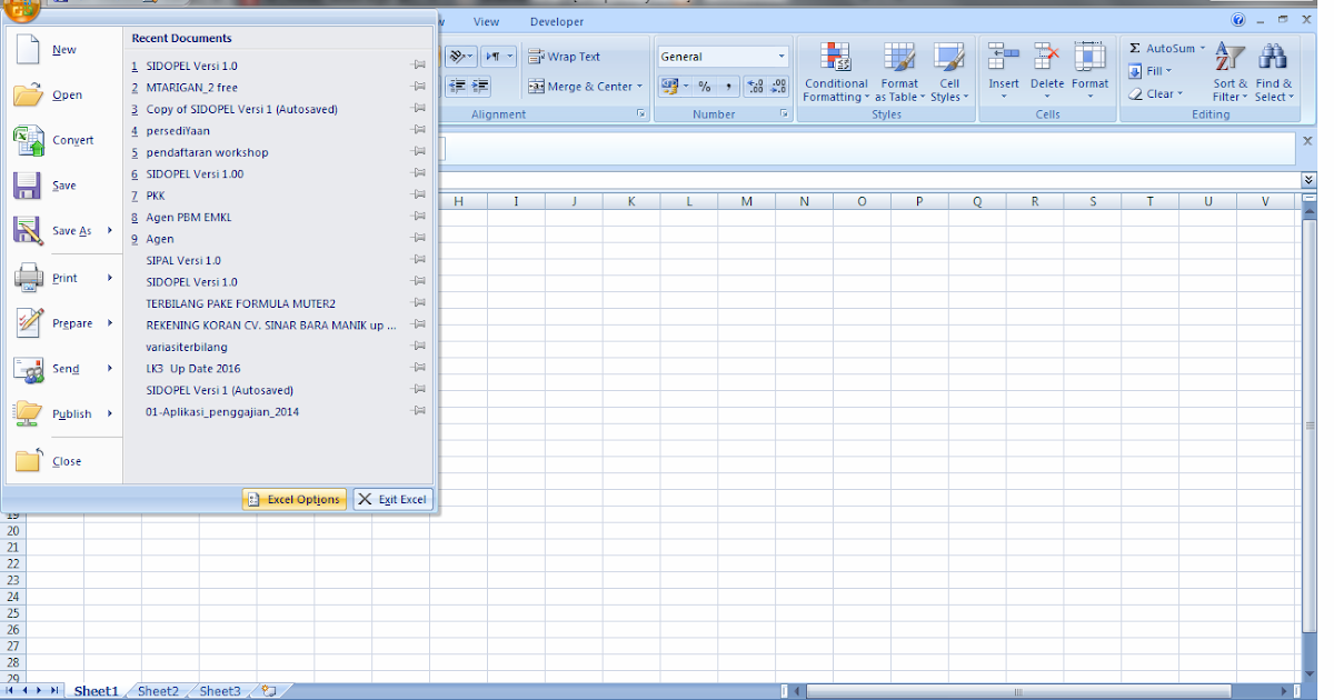 Cara Mengaktifkan Macro VBA di Excel 2007 - Coretan lama