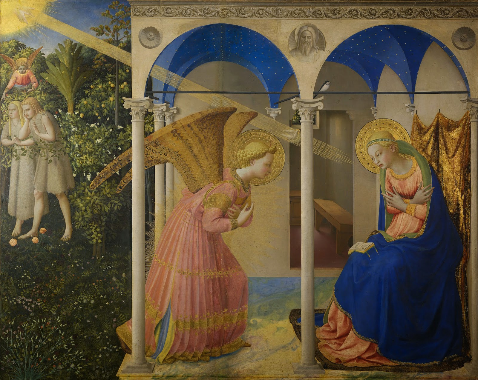 Fra Angelico: The Annunciation (Convent of San Domenico version), (1425-1428)