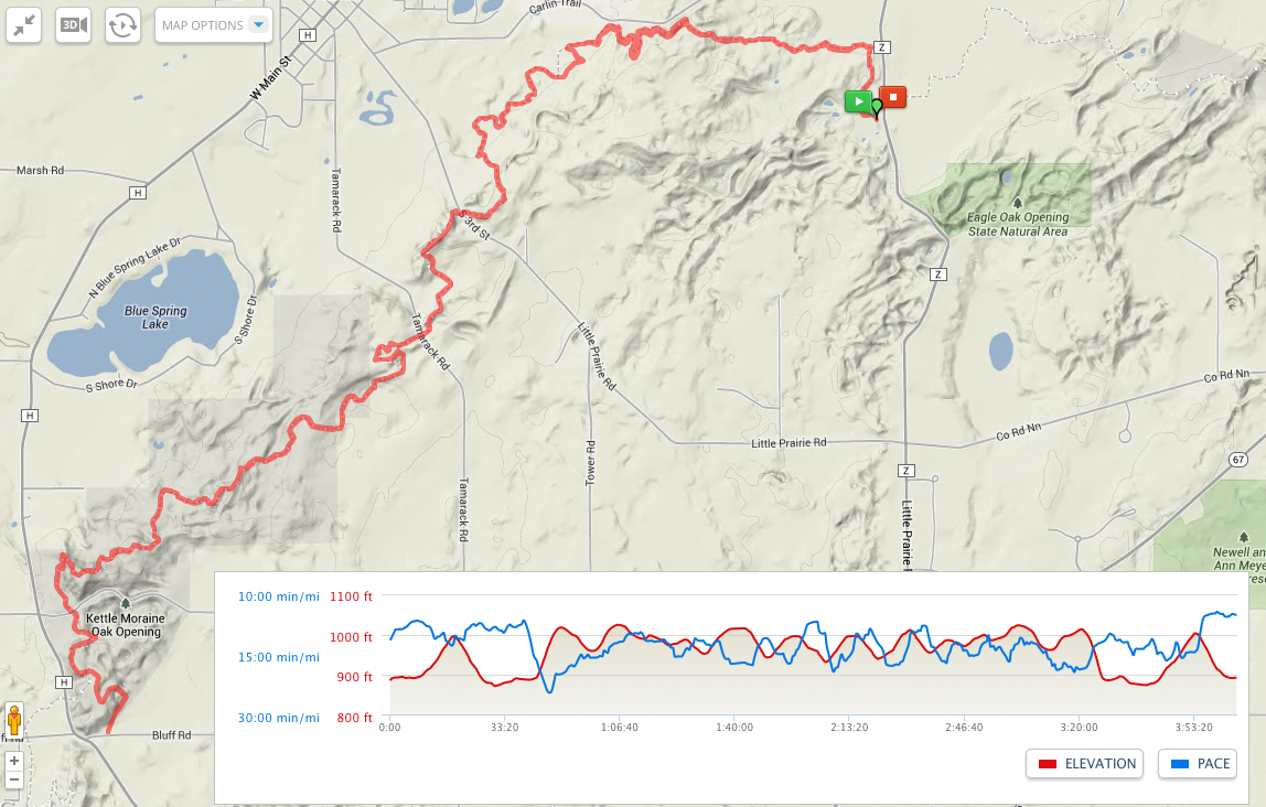 oh...running: emma carlin trail head and the ice age 50K