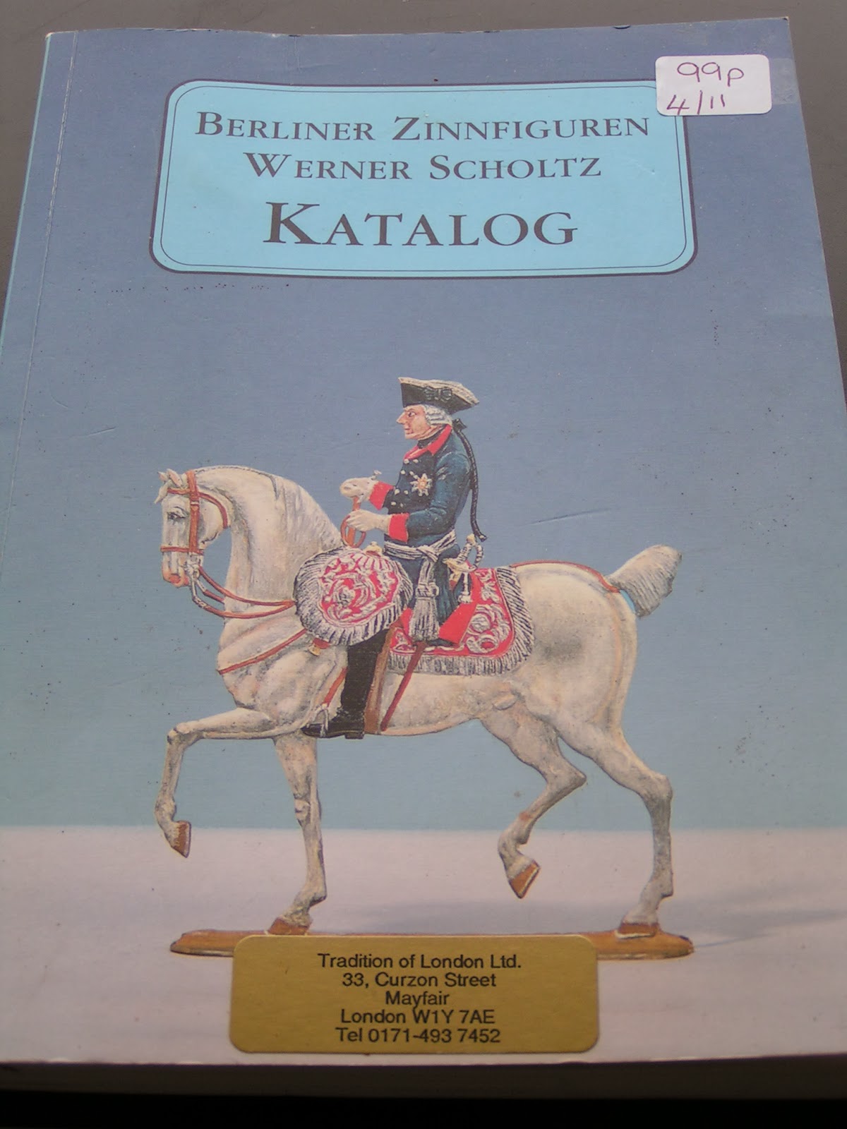 Dampf's modelling page: Berliner Zinnfiguren Katalog 1995