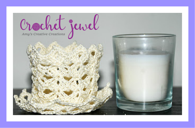 Amy's Crochet Creative Creations: Crochet Shell Candle Holder