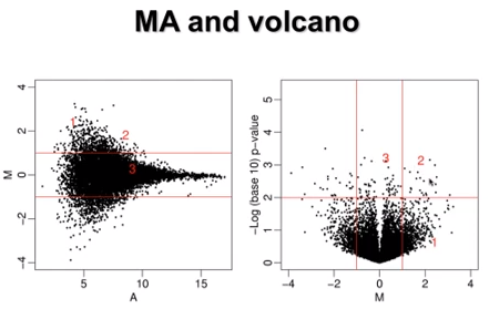 One Tip Per Day: T-test vs. Wilcox-test, MA-plot vs. volcano plot