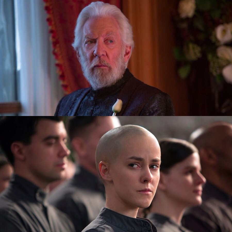 New Mockingjay - Part 2 stills of Donald Sutherland as President Snow ...