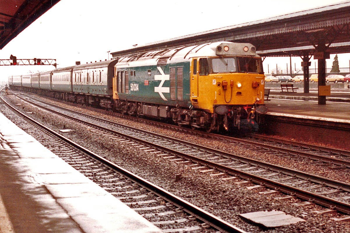 47s and other Classic Power at Southampton: 30 years ago: Two Class 50 ...
