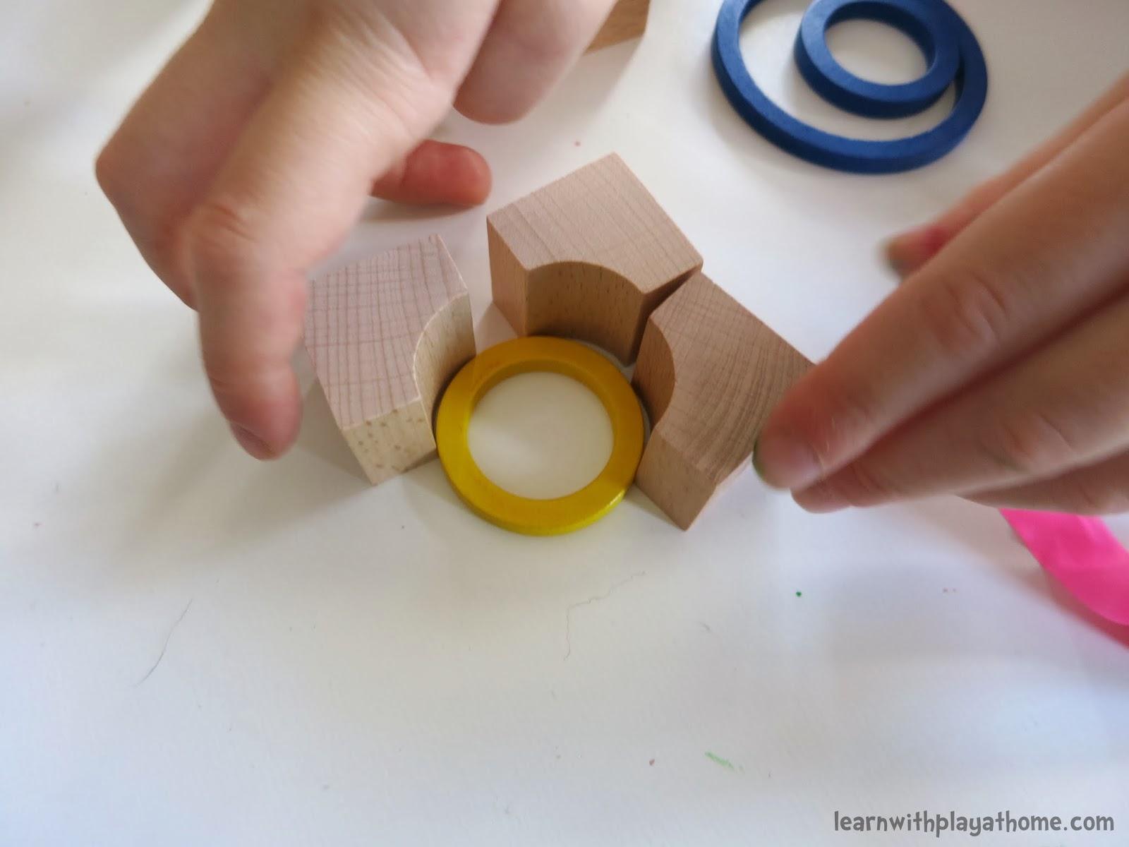 Learn with Play at Home: Construction Building with Blocks and Tape