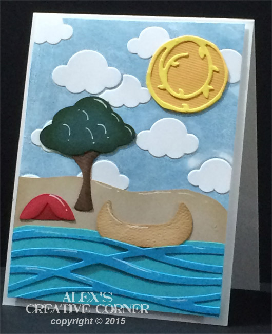 Alex's Creative Corner: Camping Punch Art Card