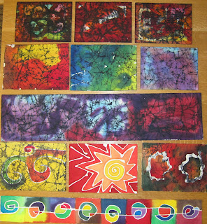 The NEW Ramblings of a Creative Mind: Batik on Paper, Dyeing for Fun