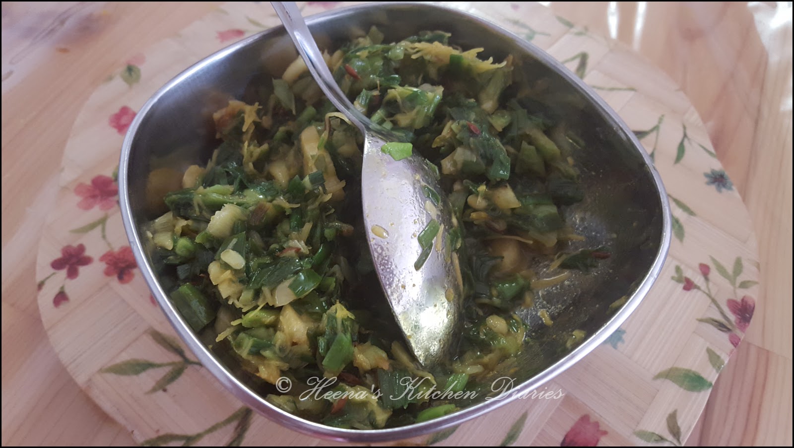 Heena's Kitchen Diaries: Ghee ma Santlelu Lasan | Homegrown Fresh Green ...