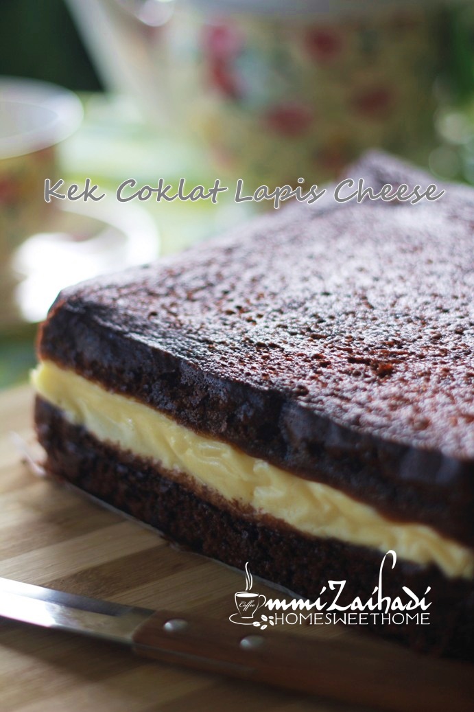 Home Sweet Home: Kek Coklat Kukus Lapis Cheese