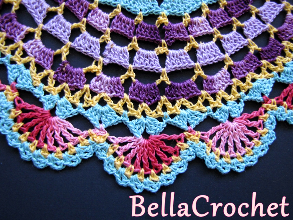 BellaCrochet: Radiant Rose Mandala Doily: A Free Crochet Pattern For You