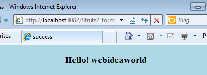 Technology comes with Idea: Basic form Validation using Struts2 Framework with validate() method ...