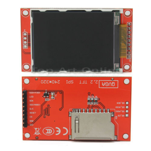QVGA 2.2" (240x320) TFT SPI display with SD-CARD pinout | Electrical ...