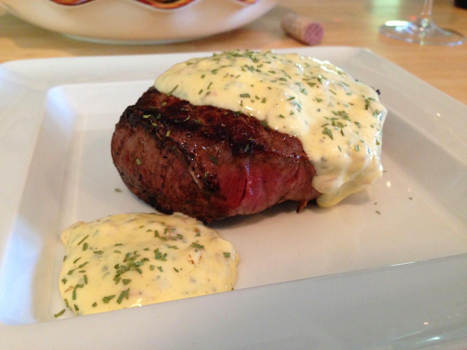 Here, Taste This!: Black and Blue Steak with Bearnaise Sauce