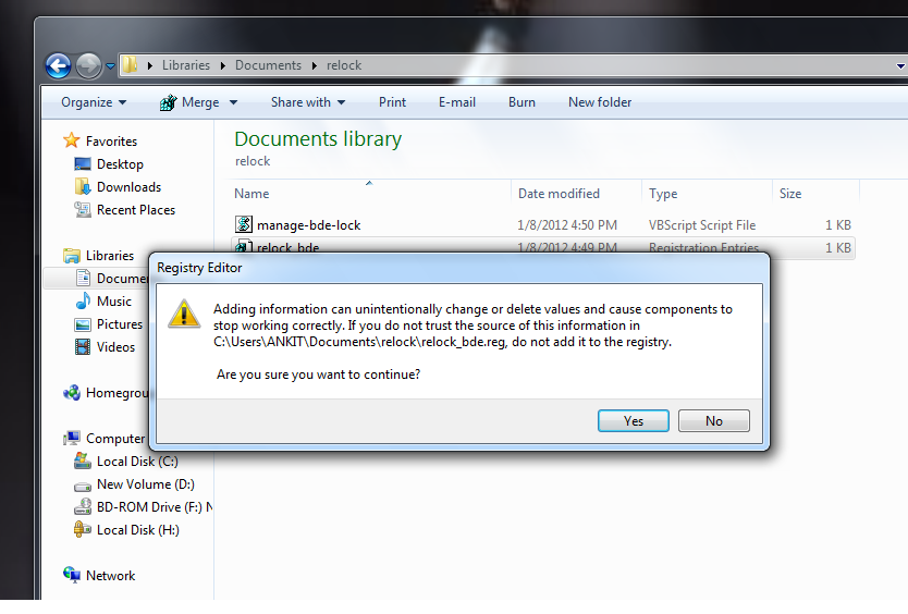 Scorpiondivine How To Relock Bitlocker Encrypted Drive In Windows 7