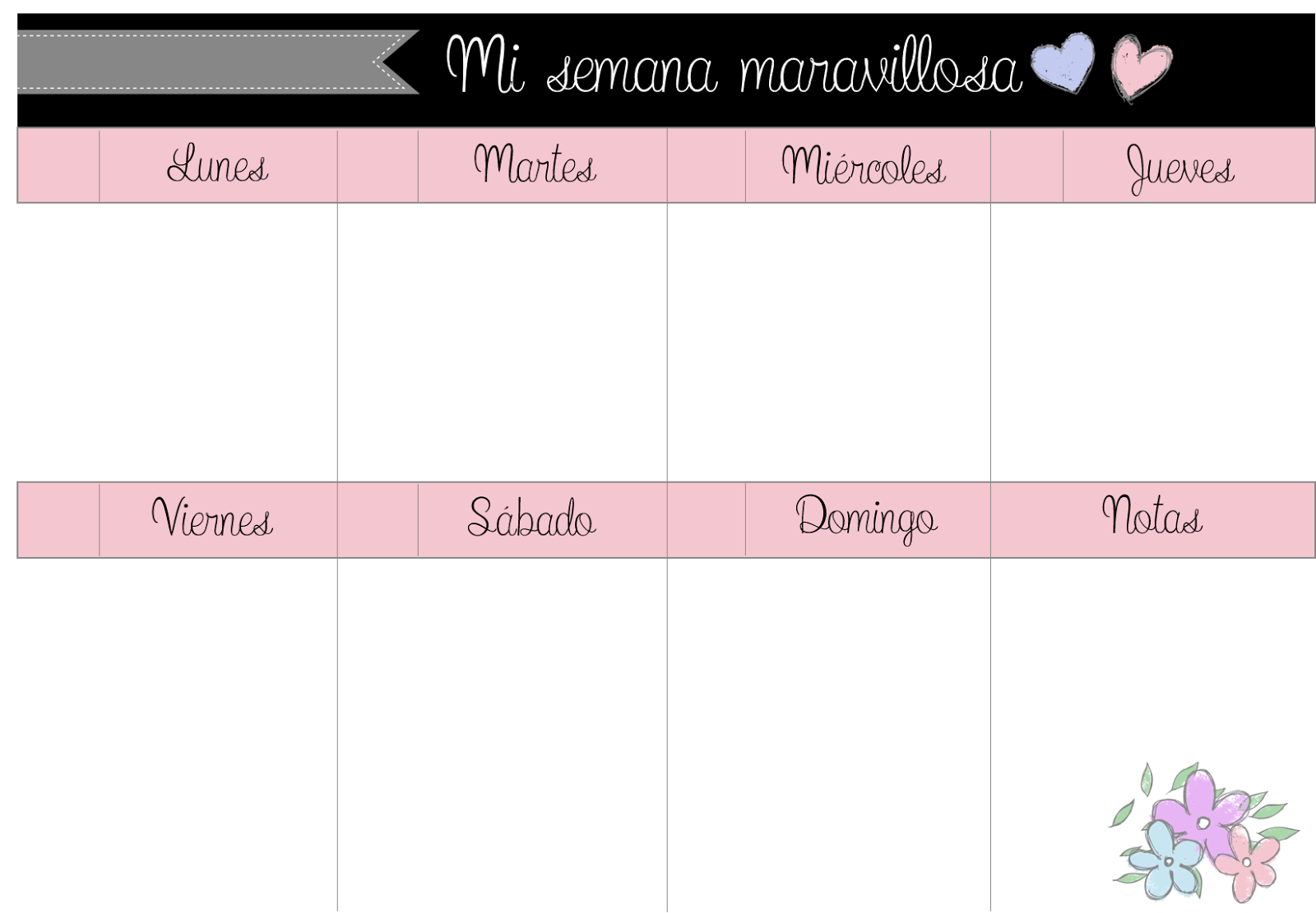 ORGANIZADORES SEMANALES A4