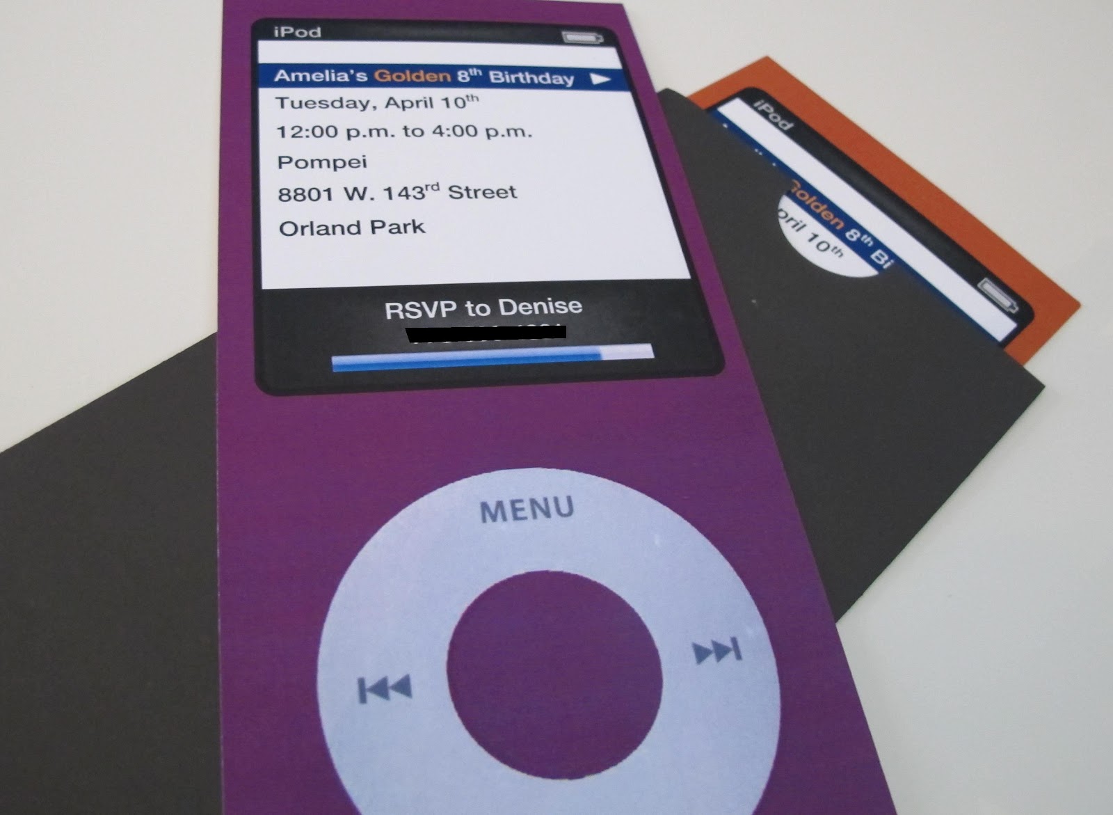 le petit papier | designs by monica: Amelia's iPod Birthday Party!