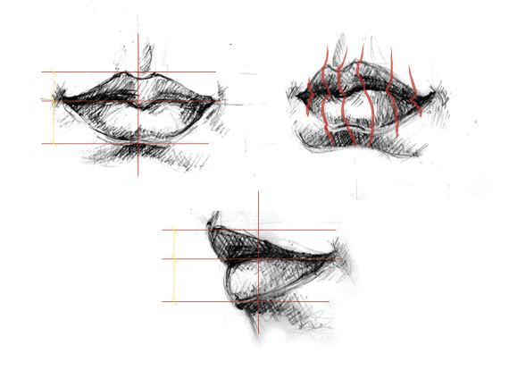 Inklink Collective Unschool: HOW to DRAW sensual LIPs :)