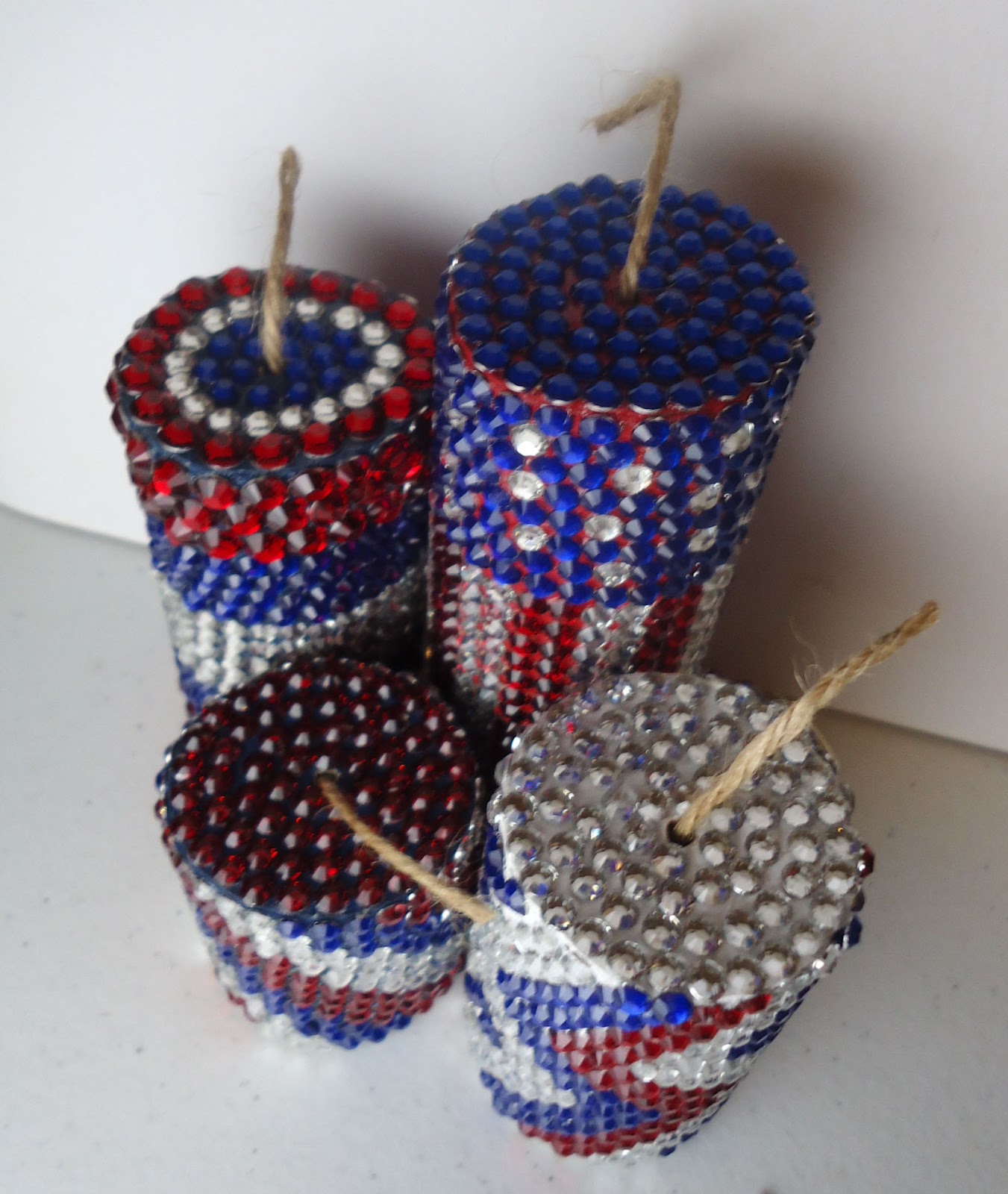Frugal Home Design: Easy Inexpensive 4th of July Decor - DIY Jeweled ...