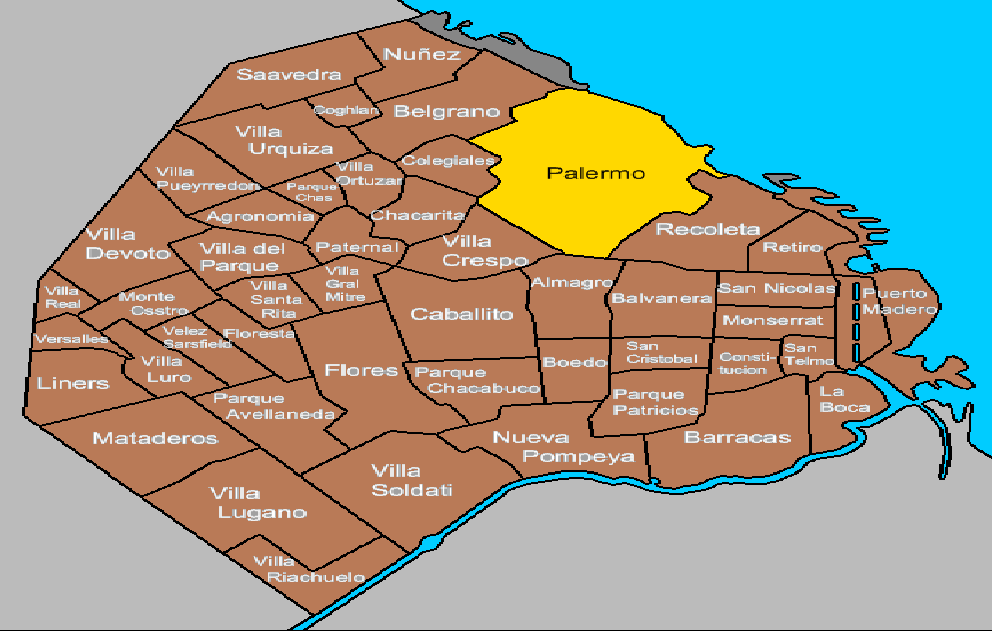 HISTORIA Y GEOGRAFÍA ECA Enseñanza media: BARRIO PALERMO - Argentina