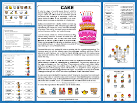 English for Kids Step by Step: Reading Comprehension Worksheets: Food ...