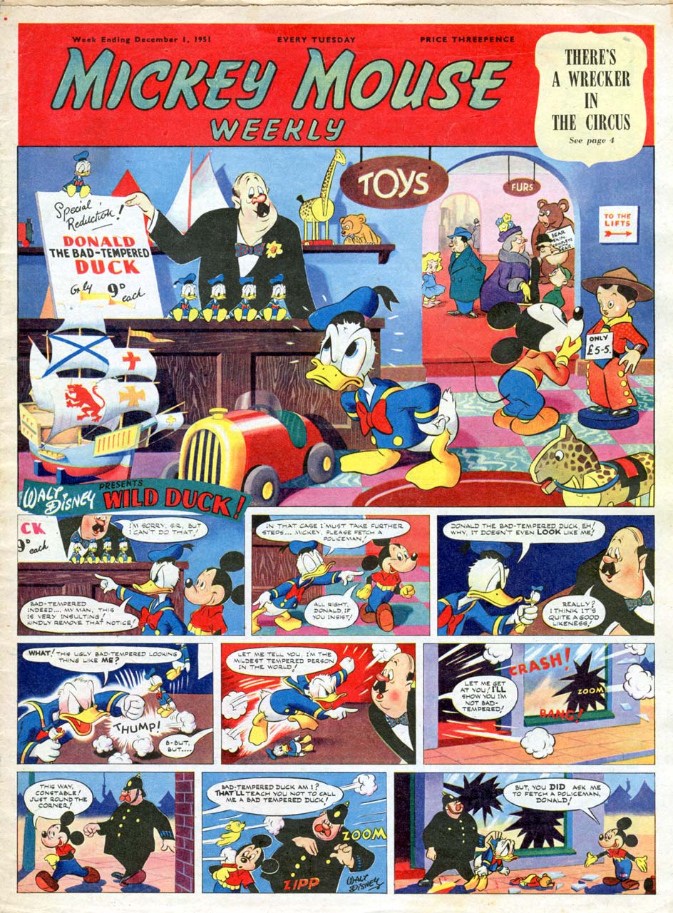 Vintage Disney Alice in Wonderland: Mickey Mouse Weekly #603 from ...