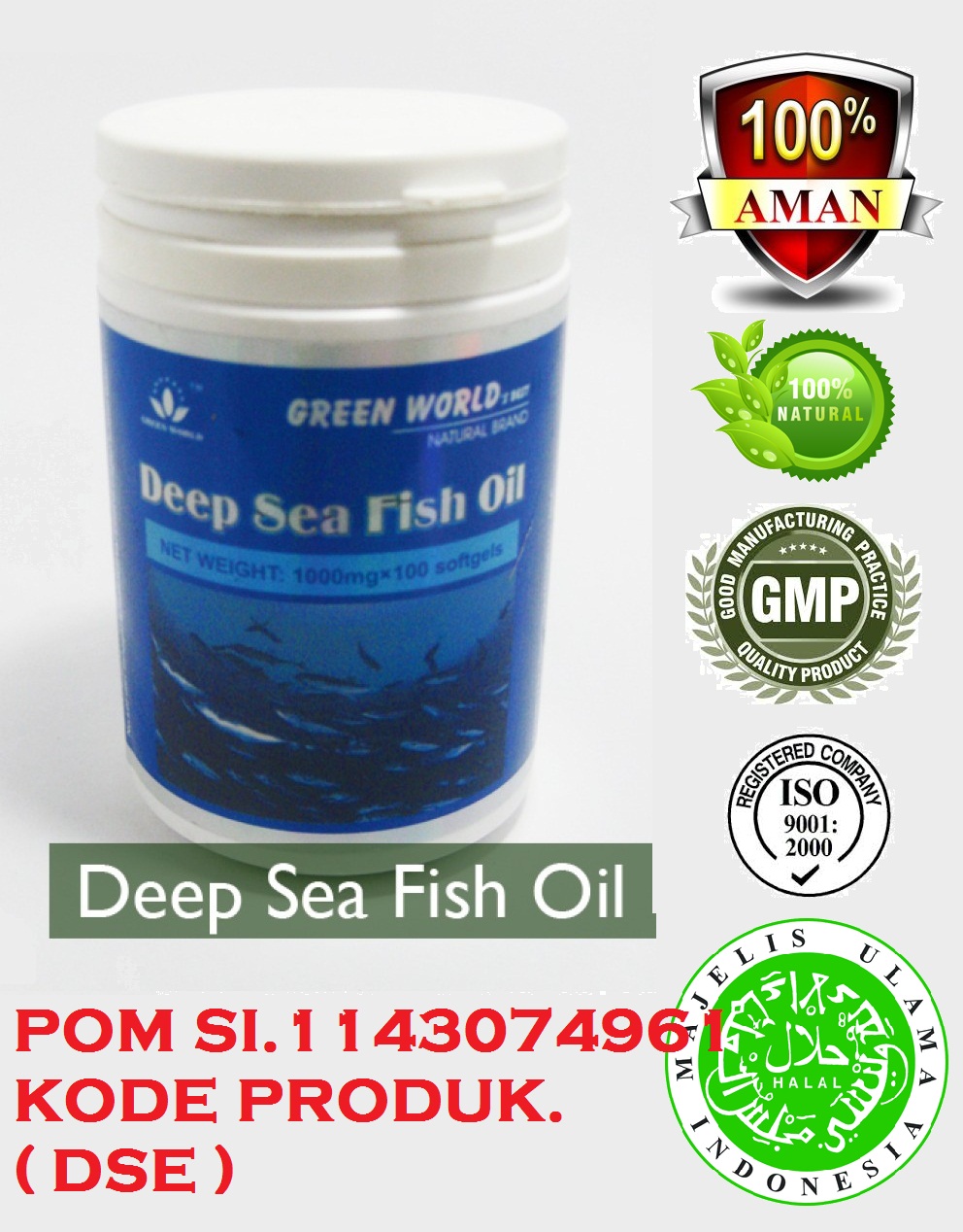 Deep Sea Fish Oil Softgel ~ Produk Green World
