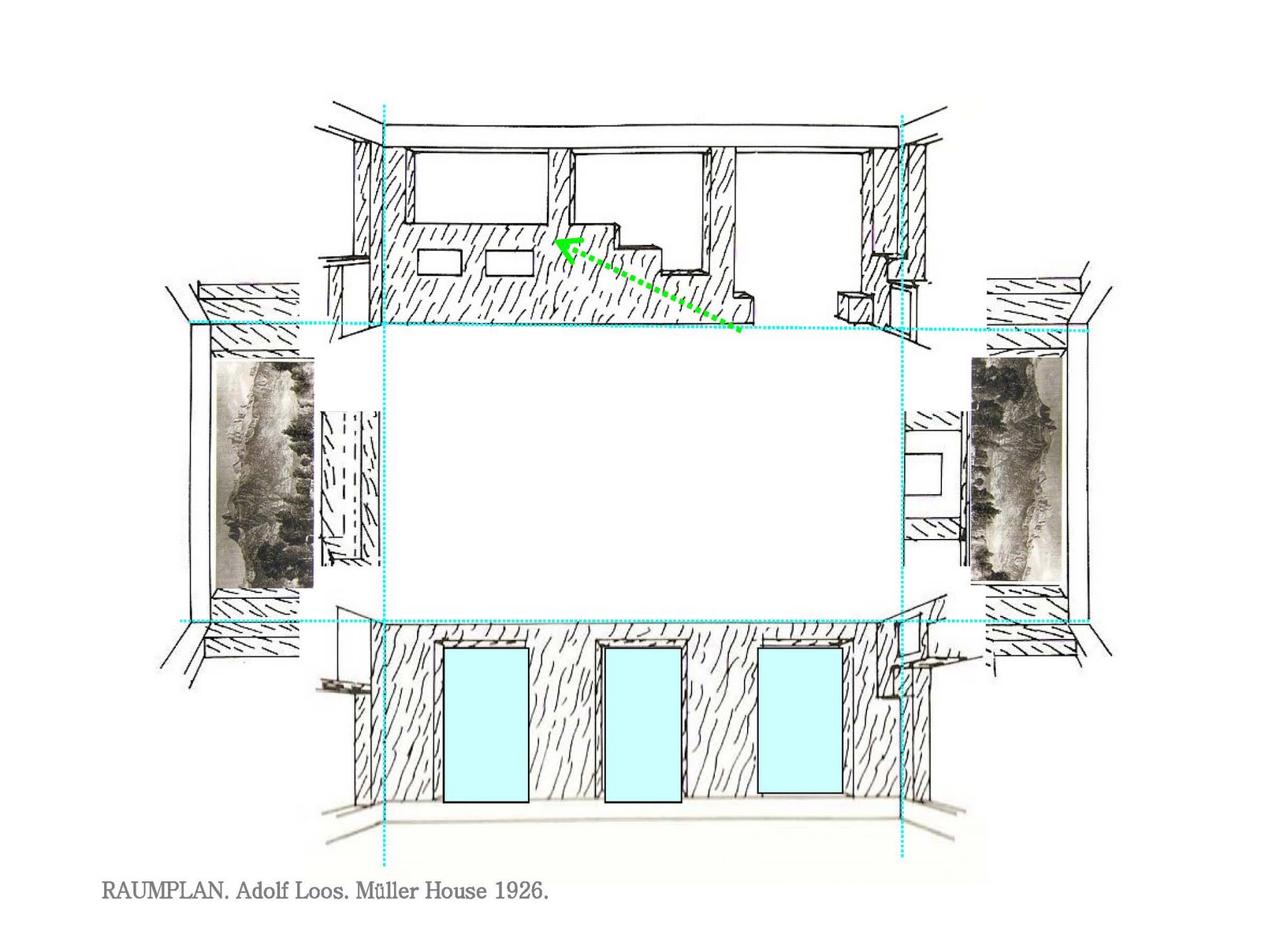 Proyectos Arquitectónicos ETSAG_UAH: Raumplan. Adolf Loos.Müller House