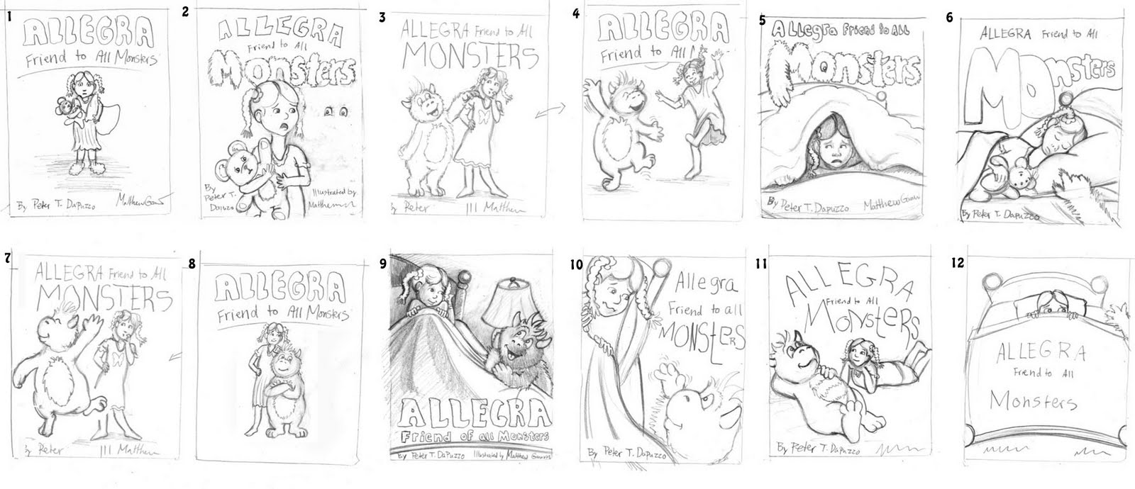 MG Children's Book Illustrations: Monster Book Cover Design: Two