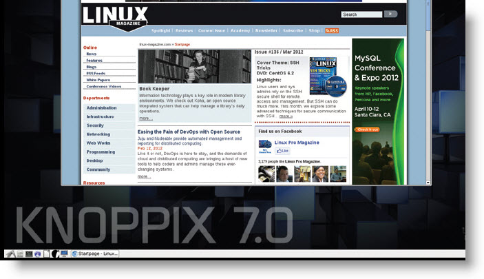 Полезные заметки на разные темы: Knoppix 7.0