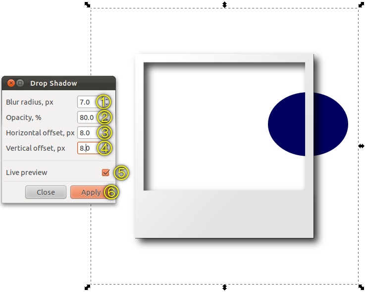 Inkscape window frame - junctionose