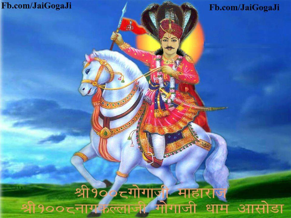 laxman ram jakhar dharasar: Goga JI & Biggaji maharaj photo