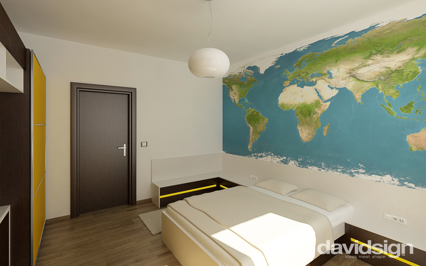 Design interior casa familiala – hol intrare, camera tineret, birou ...