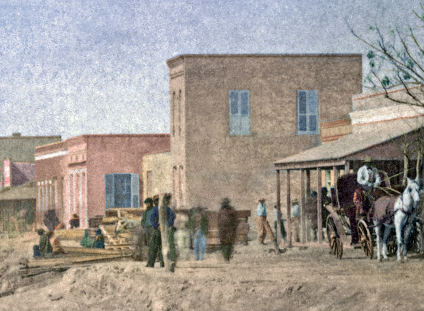 Brownsville Station: 1865 Brownsville, Texas on the Levee with Louis de ...