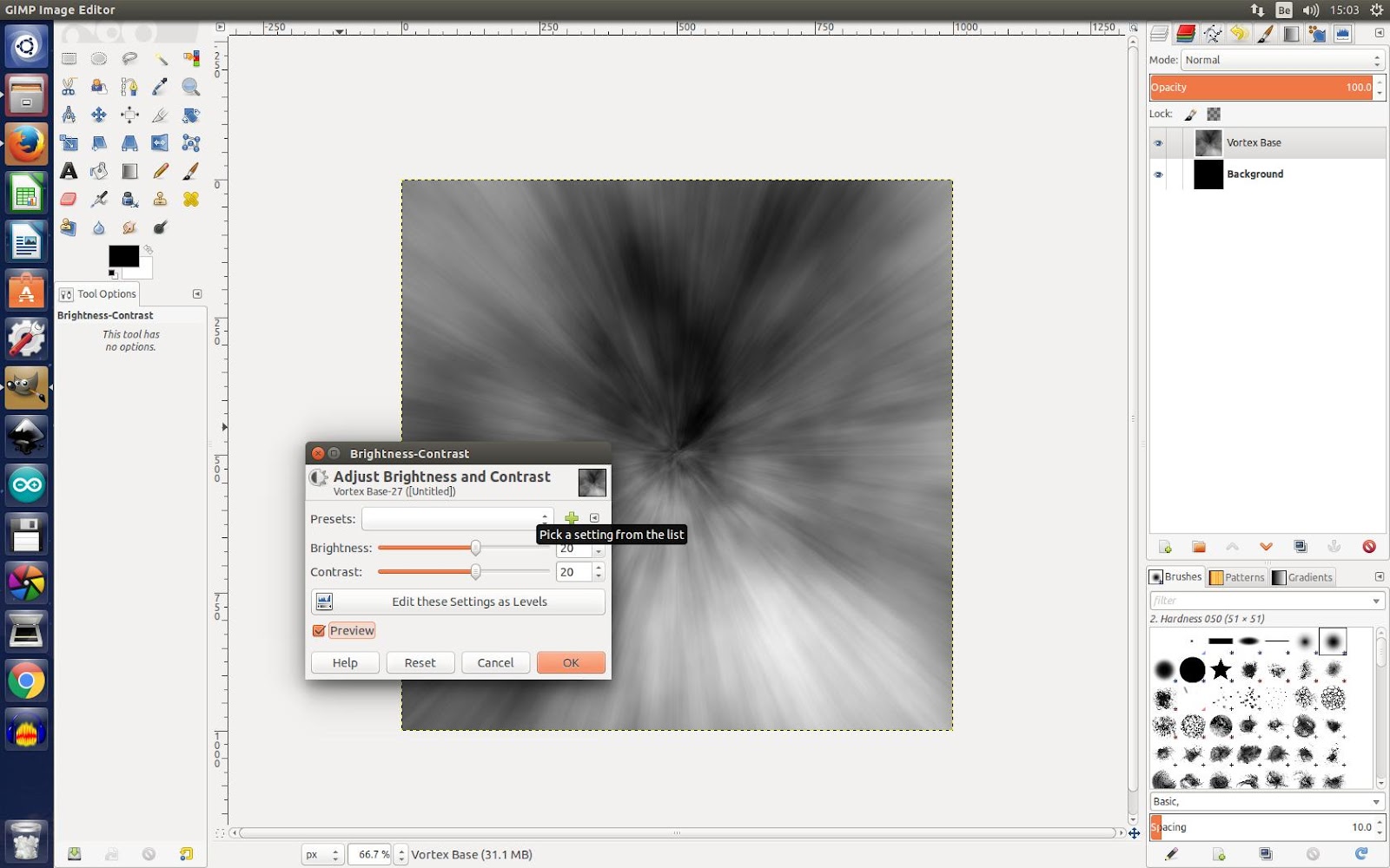 Creating a vortex in Gimp ~ Eyeballs Studio