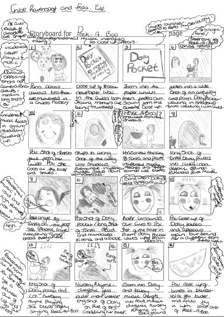 Foundation Portfolio: StoryBoard for the opening of our horror film ...