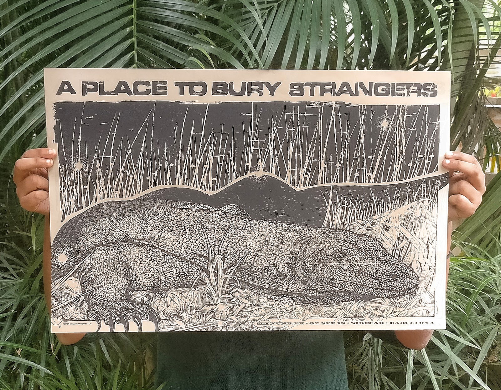 INSIDE THE ROCK POSTER FRAME BLOG: Anoop Bhat A Place To Bury Strangers ...