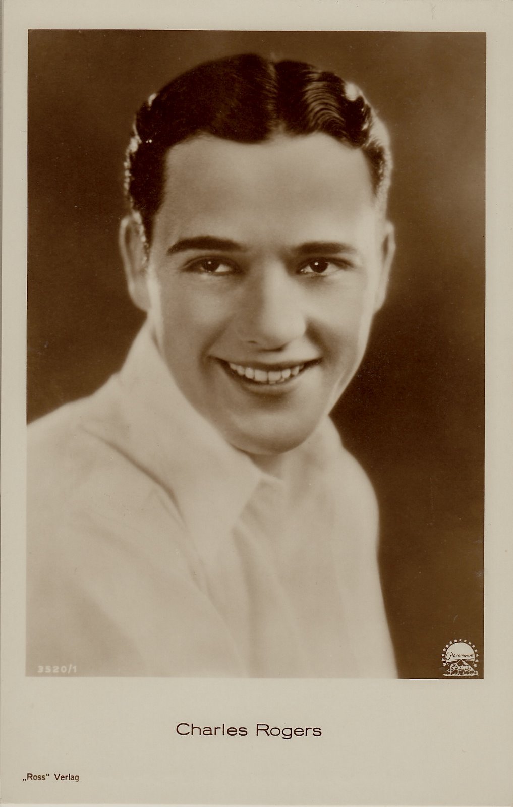 A VERY LUSH BUDGET: CHARLES 'BUDDY' ROGERS: HANDSOME SILENT SCREEN IDOL