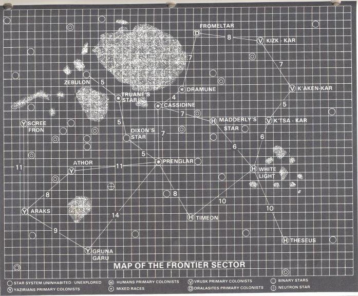 The Star Maps of Star Probe, Star Empires and Star Frontiers: