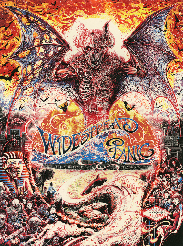 INSIDE THE ROCK POSTER FRAME BLOG: Widespread Panic Las Vegas Print By ...