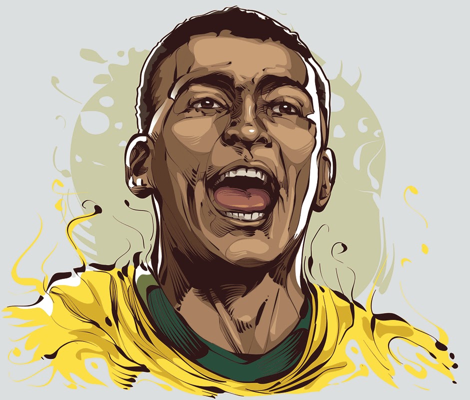 ARTES GRAFICAS Y FUTBOL: ILUSTRACIONES DE FUTBOLISTAS EN VECTORES