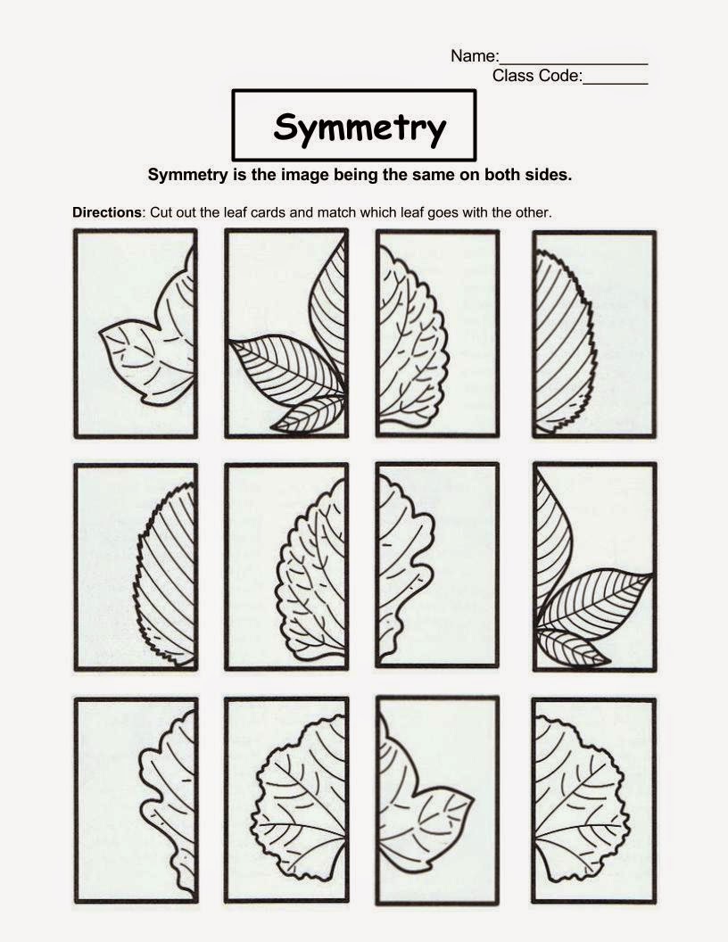 Art Winkz: 2nd Gr. Symmetry Cut apart sheet