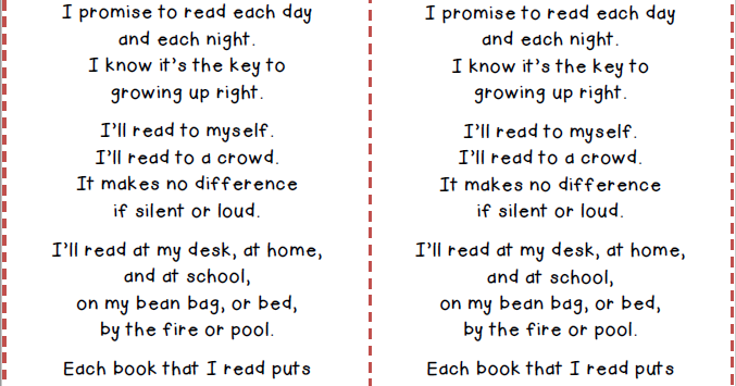 Reader's Oath | Teacher's Take-Out